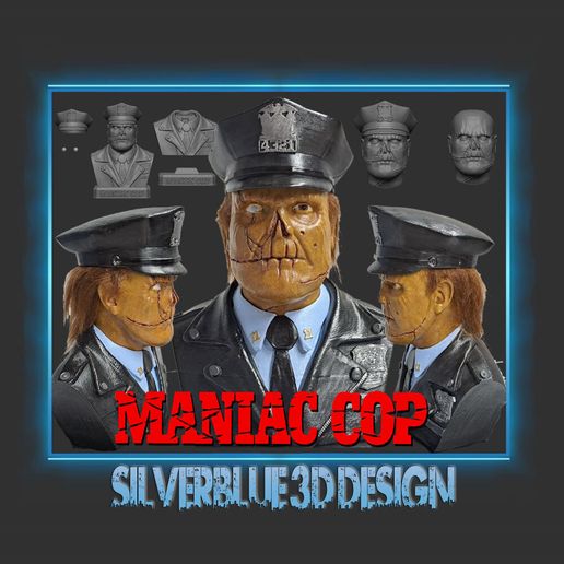 🎬 Agente Matthew Matt Cordell Maniac Cop 1988・Arquivo STL para ...