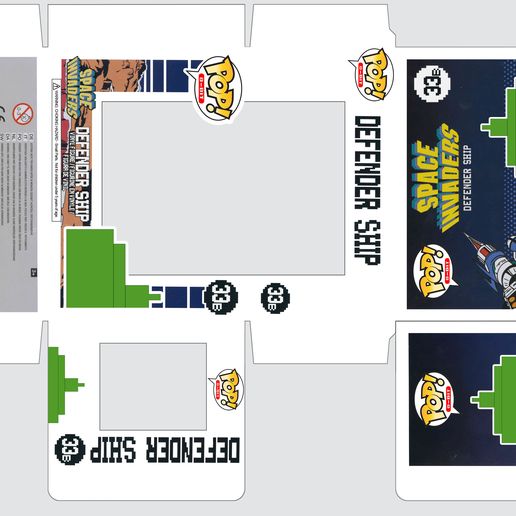 Free STL file Space Invaders Defender Funko Pop Style 🛰 ・3D printing ...
