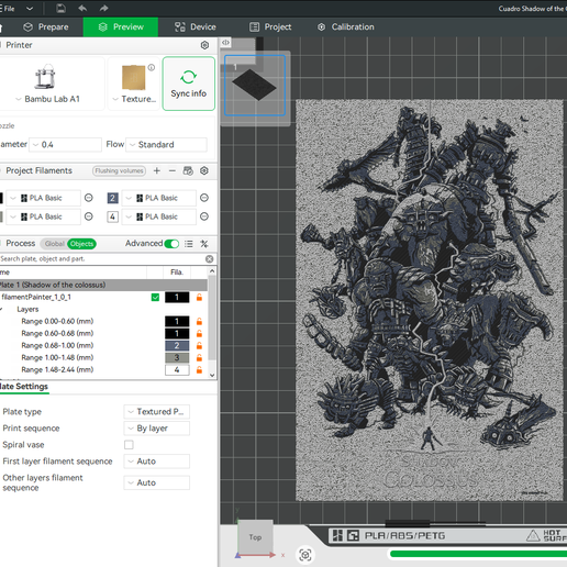 🎨 Shadow of the colossus Frame/Painting/Picture/Cuadro with Relief 4 ...