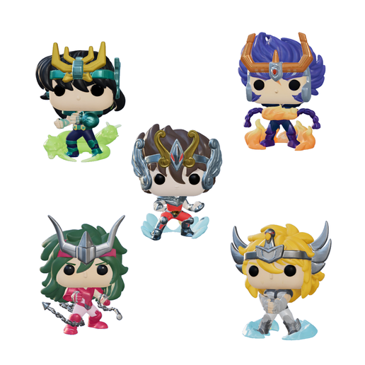 STL file 5 POP saint seiya aura hyoga ikky seiya shun shyriu ⭐ ・3D ...