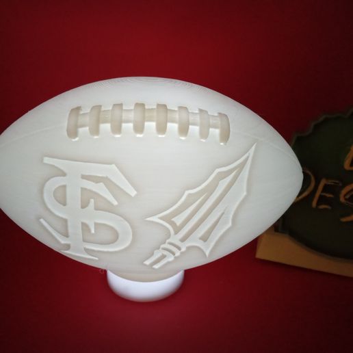 🏈 Florida State Seminoles 3D FOOTBALL TEALIGHT・ STL File for 3D ...