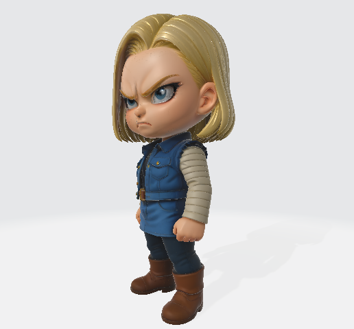 🐉 Dragon Ball Android 18・ STL File for 3D printing・Cults