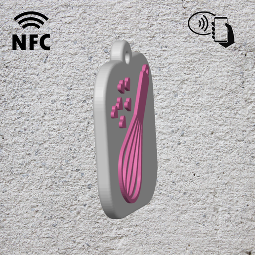 🗝️ NFC Keychain Pastries・ STL File for 3D printing・Cults