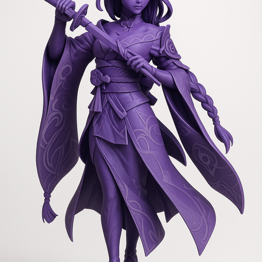 🗿 Raiden Shogun - Genshin Impact Figure・ STL File for 3D printing・Cults