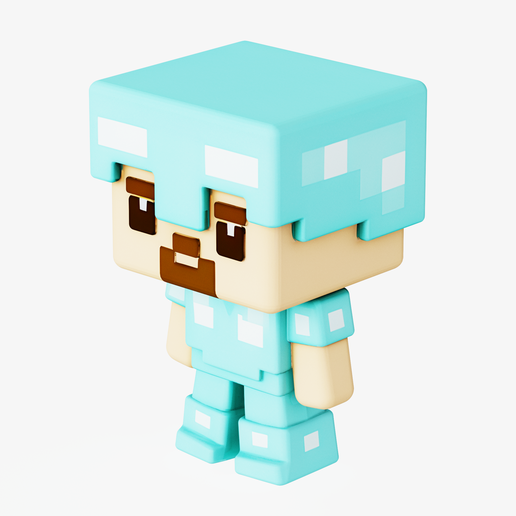 👾 STEVE MINECRAFT FUNKO・ STL File for 3D printing・Cults