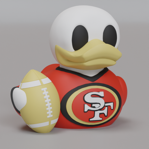 🦆 Rubber duck-NFL-San Francisco 49ers・ STL File for 3D printing・Cults