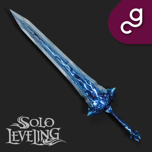 🤴 Demon King - Longsword | Solo Leveling・ STL File for 3D printing・Cults