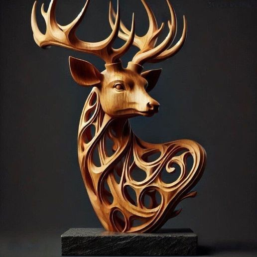 🦌 Ethereal Stag・ STL File for 3D printing・Cults