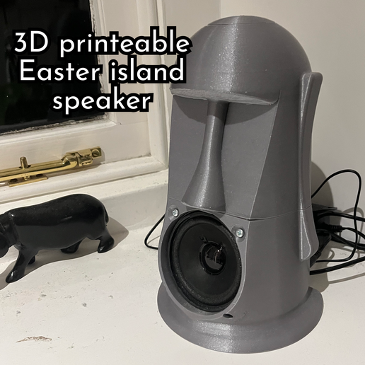STL file Easter island speaker - Moai 🏝️ ・3D printer design to download・Cults