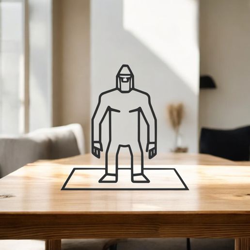 OBJ file Yeti Line Art - Desktop Line Art 🎨 ・Model to download and 3D ...