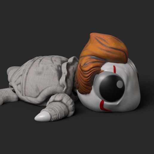 🐢 Horror Turtle Pennywise・ 3D File for 3D printing・Cults