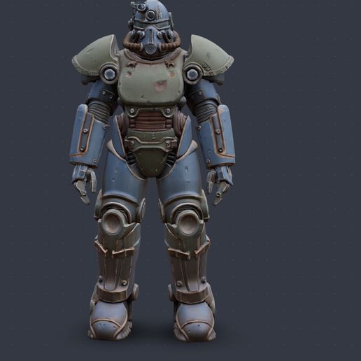 🦸 Nuclear Fallout power armour multipack・ STL File for 3D printing・Cults