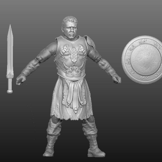 🎲 Gladiator Kit For 6 Inch Figures・ OBJ File for 3D printing・Cults