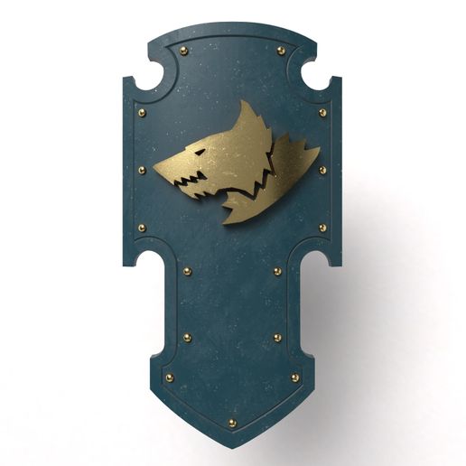 🛰 Space Wolves relic shield・Free STL File for 3D printing・Cults