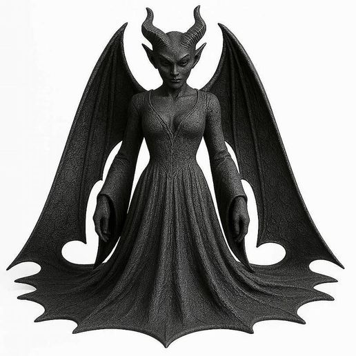 🗿 Gothic Demoness・ STL File for 3D printing・Cults