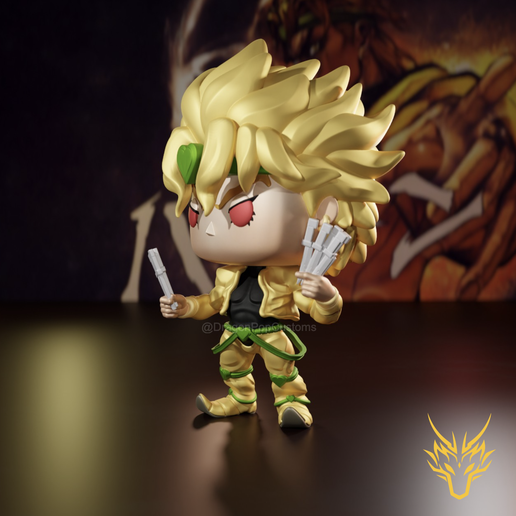 🎨 DIO BRANDO FUNKO POP・ STL File for 3D printing・Cults