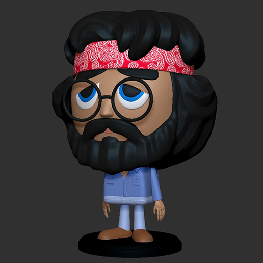 STL file Pop Chong - Up in Smoke・Template to download and 3D print・Cults