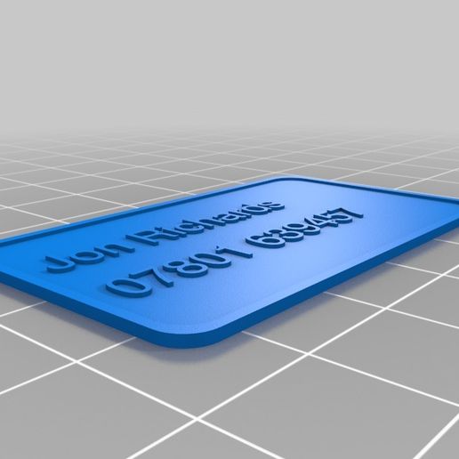 Free 3D file Jon Richards name tag・3D print model to download・Cults