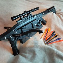 3D printing TacXBow - repeating crossbow with an exchangeable magazine ...