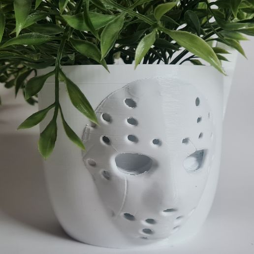 🎃 Halloween Jason Voorhees plant pot・ STL File for ・Cults