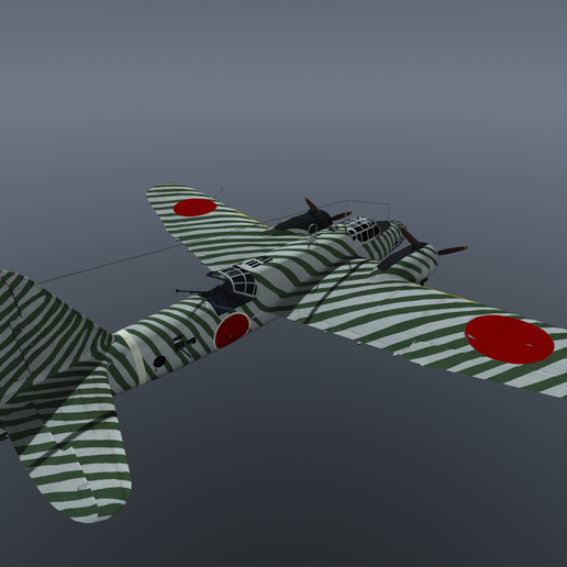 STL file Ki-49-IIa Donryu 🚁 ・Model to download and 3D print・Cults