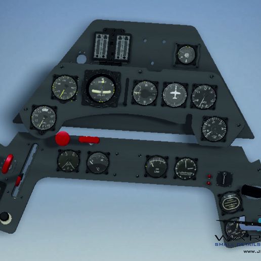 STL file FW-190 instrument panel ️ ・Design to download and 3D print・Cults