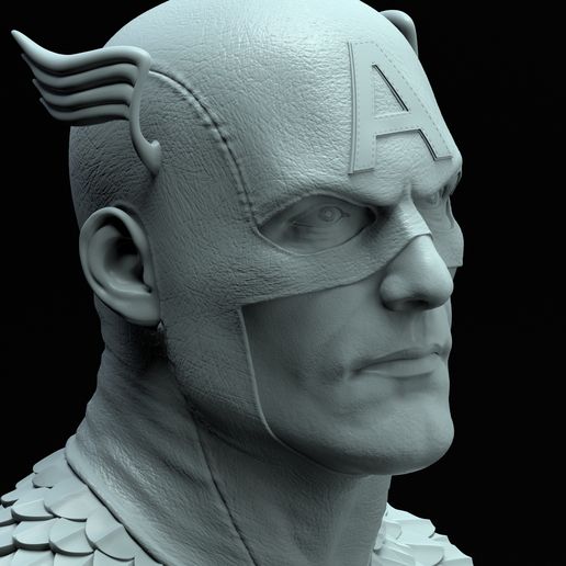 STL file Captain America 🦸 ・Template to download and 3D print・Cults