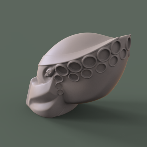 STL file Predator helmet with articulated braids 🪖 (3MF)・3D printer ...