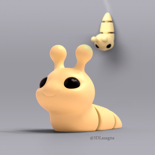 🆓 3DL Slug・Free STL File for 3D printing・Cults