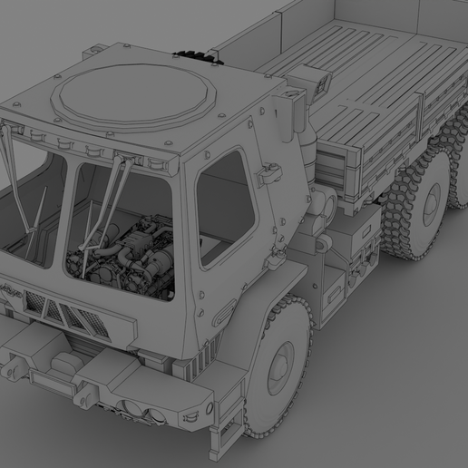 🚚 IDF FMTV TRUCK 3D print model・ STL File for 3D printing・Cults