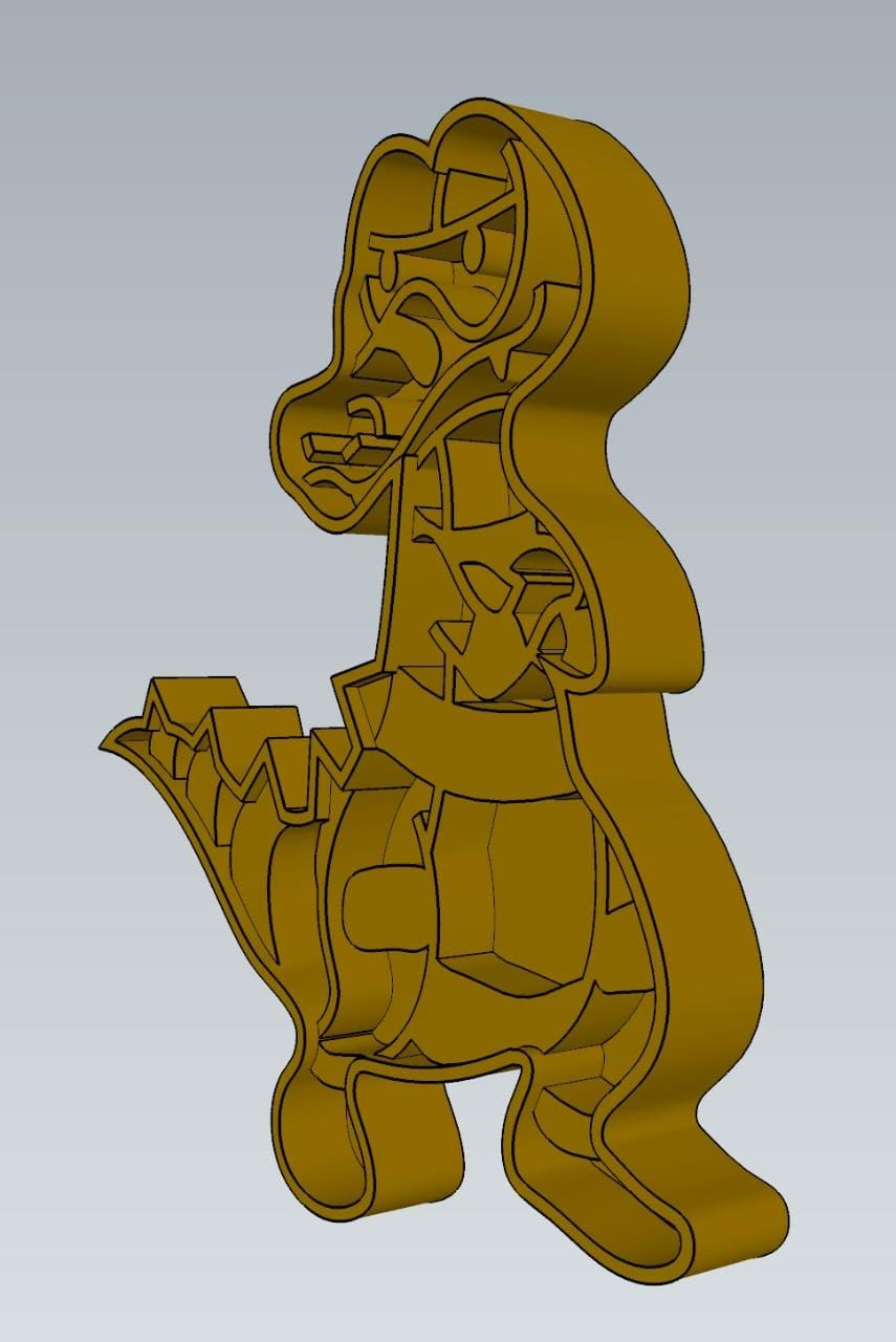 Download STL file AMAZING POKEMON krokorok COOKIE CUTTER STAMP CAKE DECORATING • 3D print design ...