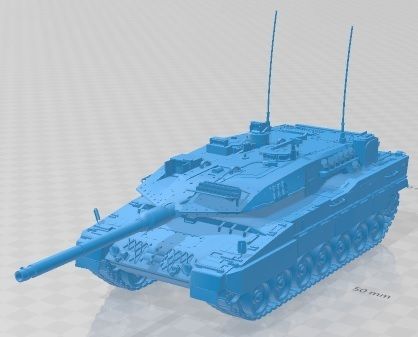 Archivo STL Leopard 2A7 German Tank Printable 🐆 ・Diseño para descargar ...