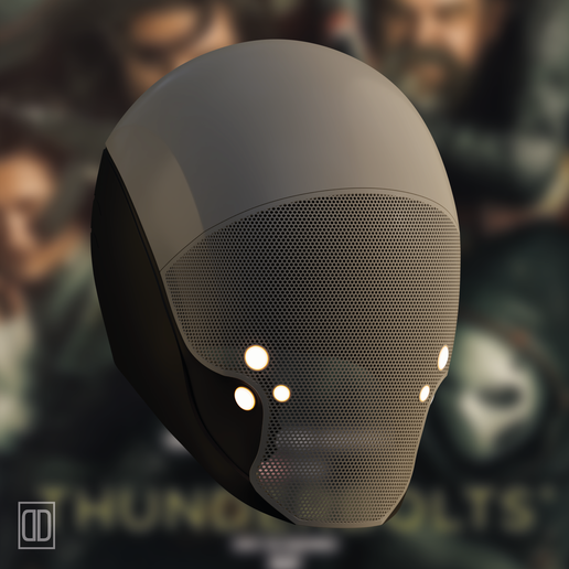 👻 Ghost Thunderbolts Mask・ STL File for 3D printing・Cults