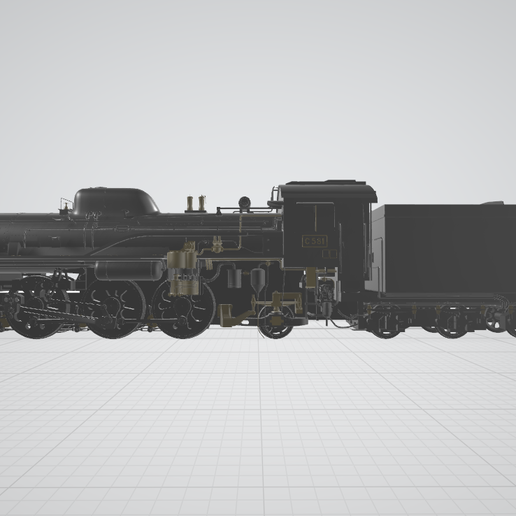 🚂 JNR C58 locomotive・ OBJ File for 3D printing・Cults