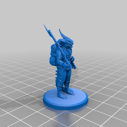 🎲 Dragonborn Line Infantry Soldiers・Free 3D File for ・Cults
