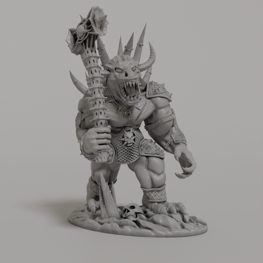 👹 Demonic Monster・Free STL File for 3D printing・Cults