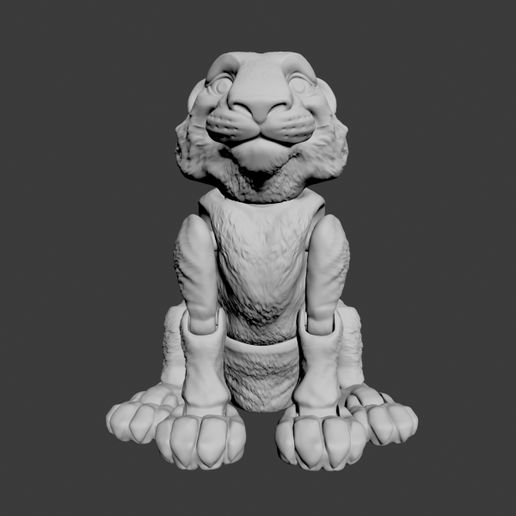 STL file Tiger Toy 🐅 (OBJ)・Model to download and 3D print・Cults