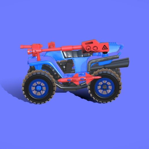 🩻 1980s CLASSIC GI-JOE ATV-FERRET - 3D SCAN・ STL File for 3D printing・Cults