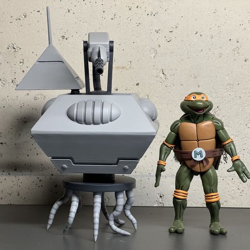 🤖 Technodrome Pyramid Robot・ STL File for 3D printing・Cults