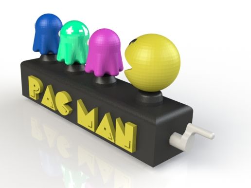 👻 Pacman's Chase・ STL File for ・Cults