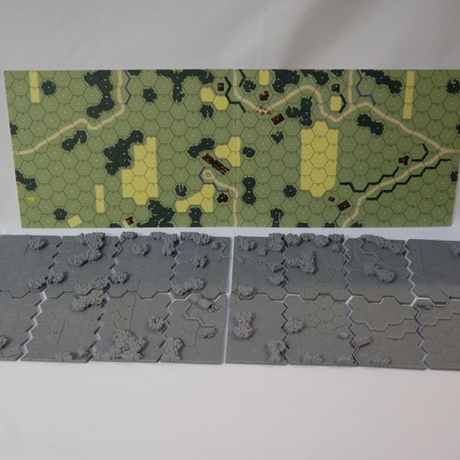 🎲 Advanced Squad Leader - Board 4・ STL File for 3D printing・Cults