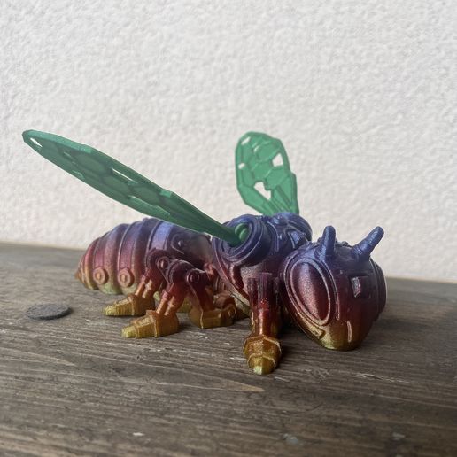 3D print Flexi Factory Cyber Bee • made with Bambulab A1・Cults