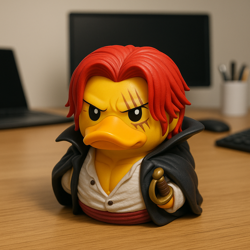 🦆 Rubber Duck - Shanks One piece- 3d print・ 3D File for 3D printing・Cults