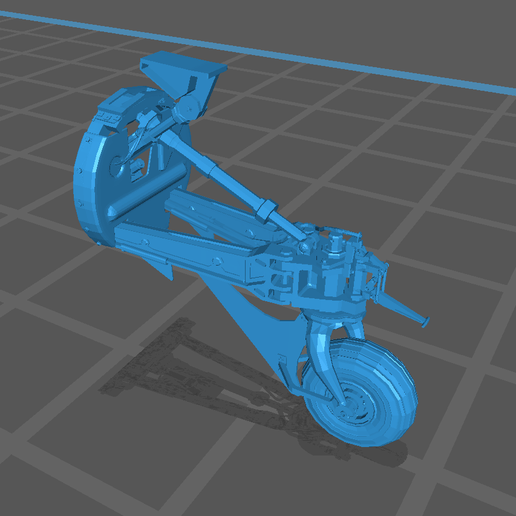 3D file Boeing AH-64 Apache rear undercarriage 🪖 ・3D printer design to ...