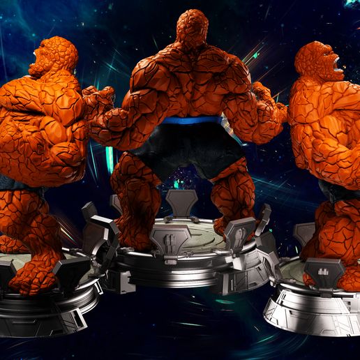 🗿 Wicked Marvel The Thing Sculpture: Tested and ready for 3d printing ...