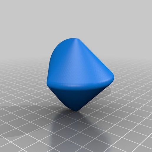 🟪 Sphericon (square base)・Free STL File for ・Cults