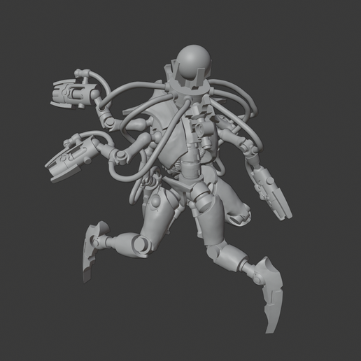 3D file Hexagun Destroyer - Space Zombie Robots 🛰 ・3D printable model ...