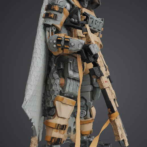 🔫 Mech Warrior Sniper Mark5・Free STL File for 3D printing・Cults
