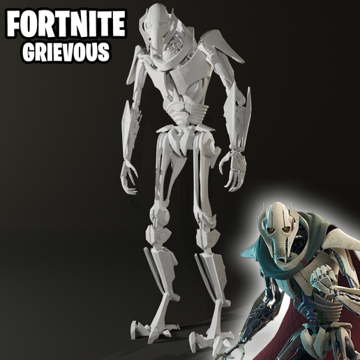 🦸 General Grievous Inspired SKIN FORTNITE FIGURE・Fichier STL pour ...