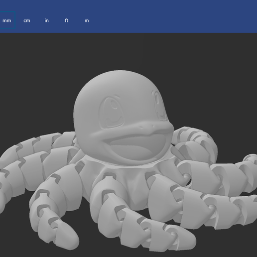 STL file Pokemon - Squirtle Octo 🐉 ・Model to download and 3D print・Cults